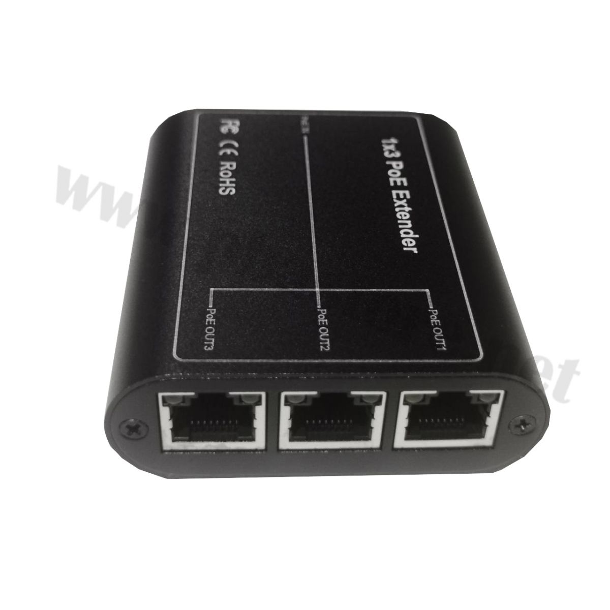 POE EXTENDER 1 TO 3 10/100MBPS 100เมตร อุปกรณ์ช่วยเพิ่มระยะของ PoE switch และแยกออก 3 ทาง เหมาะ ...